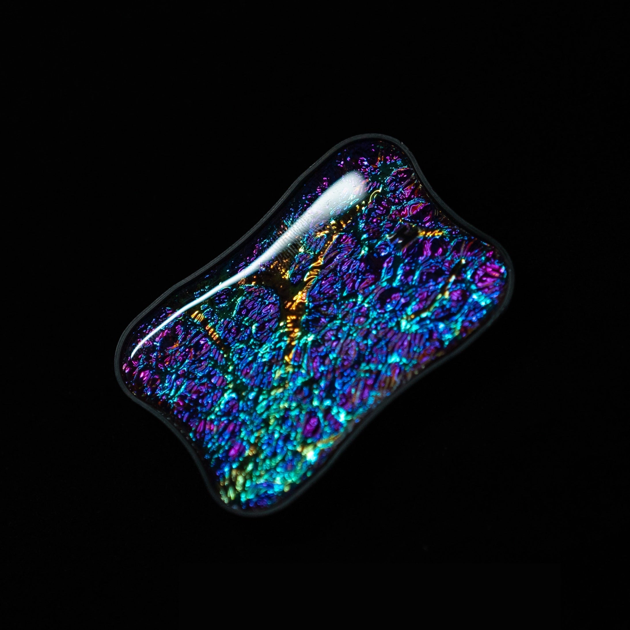 Peacock Aura Sand Free Floating Fidget Slider – NXEDC